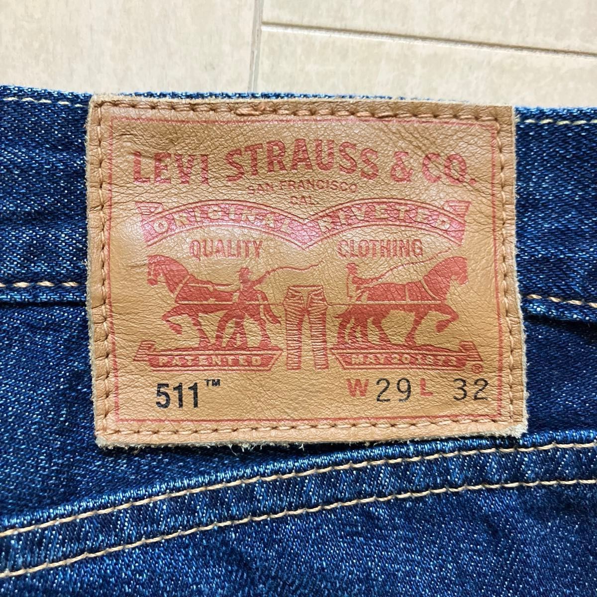 希少 赤耳 セルビッチ LEVI'S 511 リーバイス 綿100% W29 ダーク 希少 赤耳 セルビッチ LEVI'S 511 リーバイス 綿100% W29 ダーク