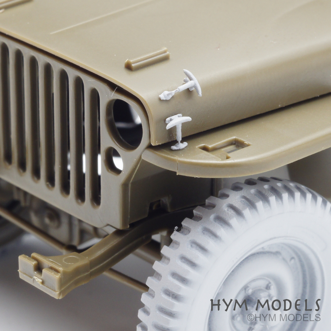 1/35 ジープ ウィリスMB用 自重変形タイヤ+ディテールアップ 1/35 ジープ ウィリスMB用 自重変形タイヤ+ディテールアップ