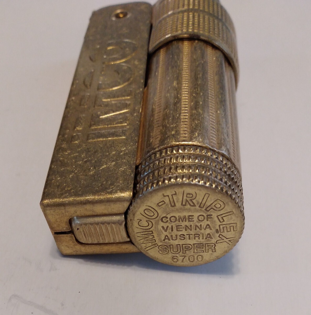 Yahoo!オークション - IMCO イムコ ゴールドオイルライター SUPER 6700...