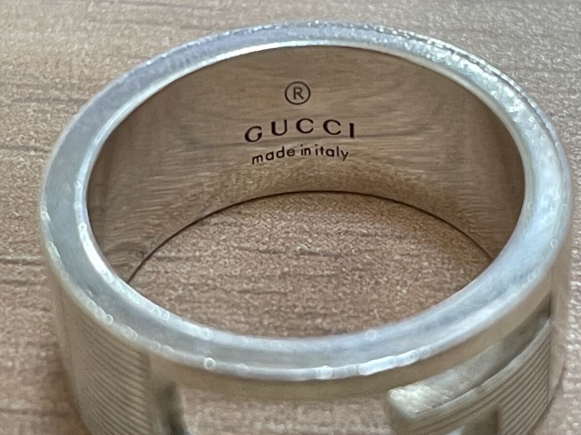 O GUCCI グッチ シルバー925 SV925 Gリング Gロゴリング サイズ＃11(シルバー)｜売買されたオークション情報、yahooの商品情報をアーカイブ公開 - オークファン ...