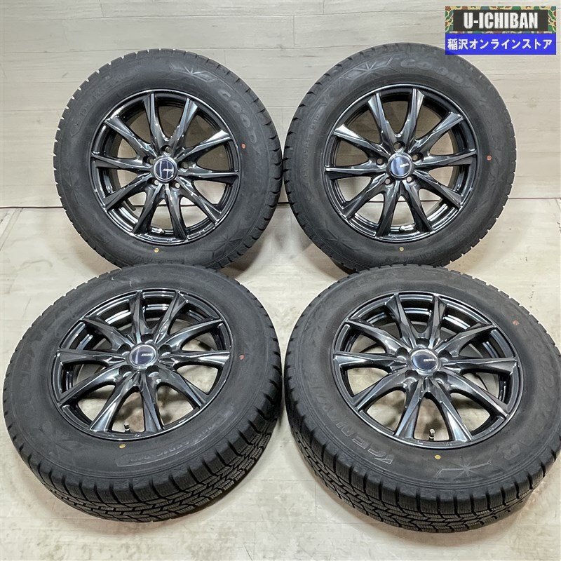 プリウス カローラスポーツ 等 DOS 6-15+43 5H100 2020年製 グッドイヤー アイスナビ6 195/65R15 15インチ スタッドレス 4本セット 009k(スタッドレス ...