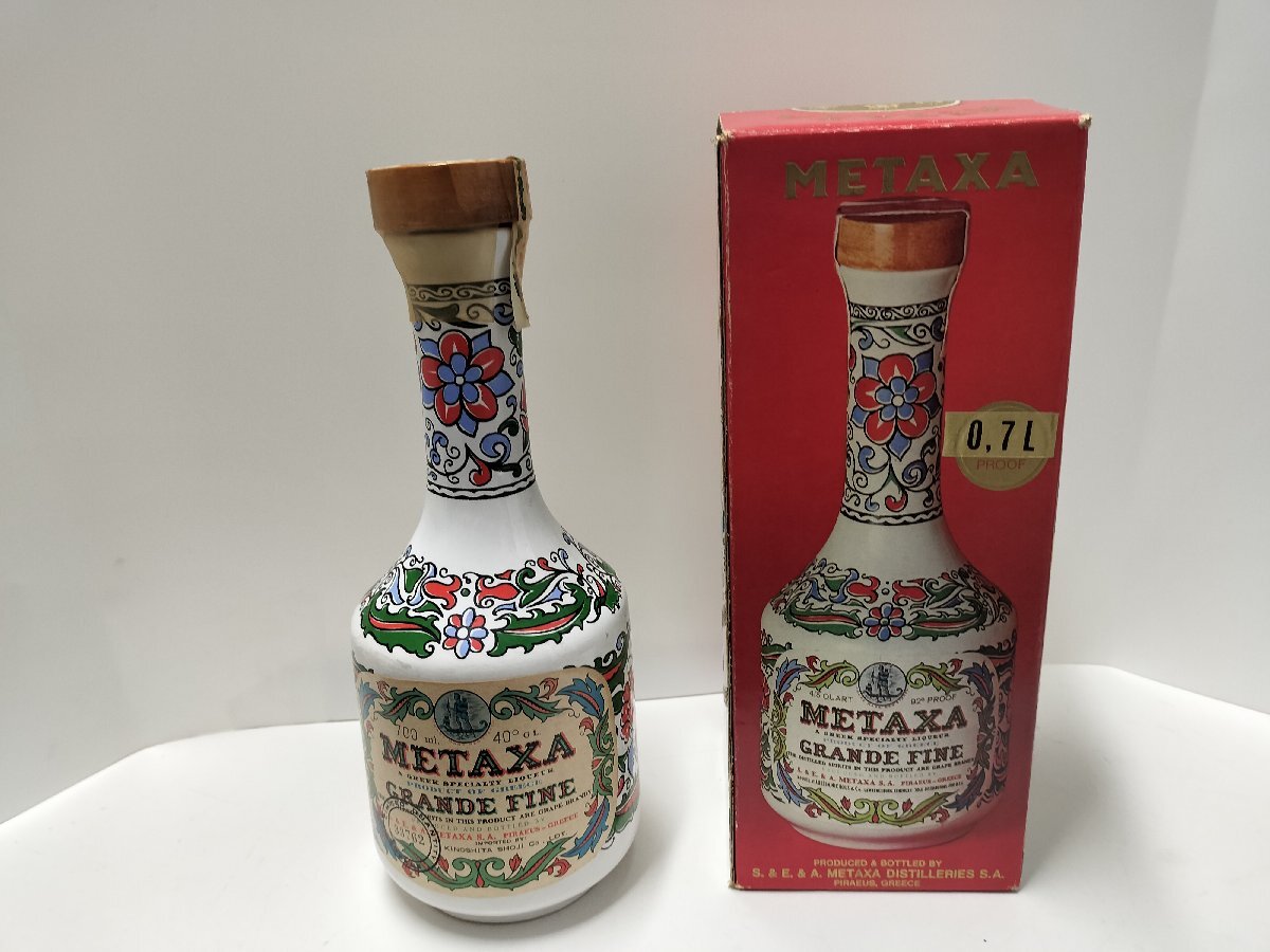 Yahoo!オークション - 92277 メタクサ 40年 グランド ファイン/METAXA ...