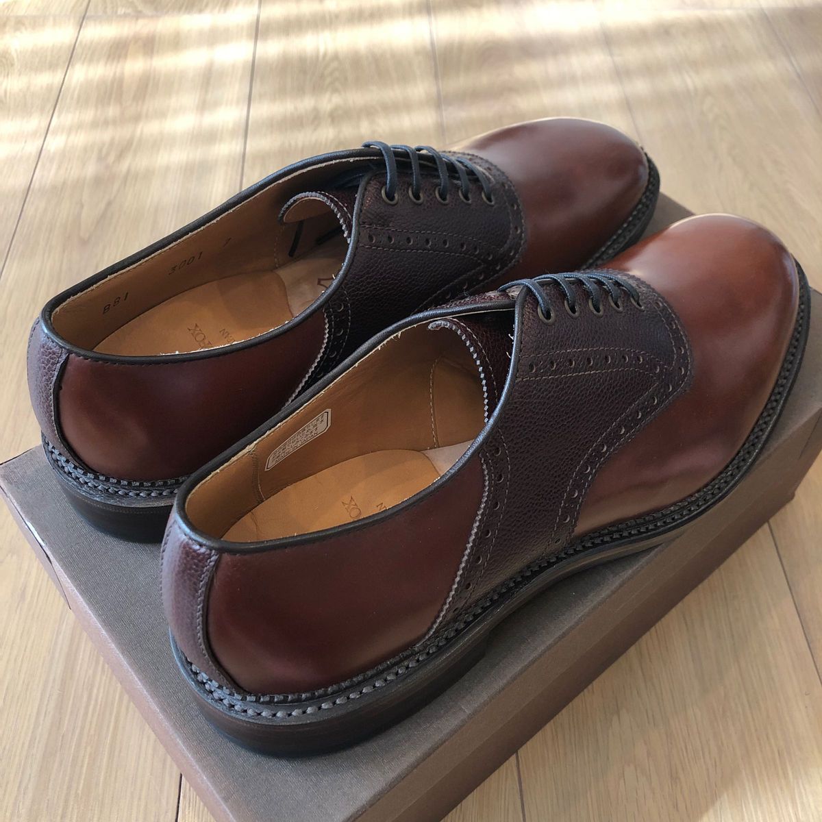 試着のみ SHETLAND FOX ASTORIA US7 / コードバン 試着のみ SHETLAND FOX ASTORIA US7 / コードバン