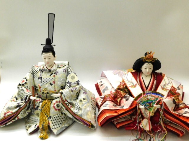 Yahoo!オークション - 友5620 草園作 七番親王 親王飾り 男雛 女雛 雛...