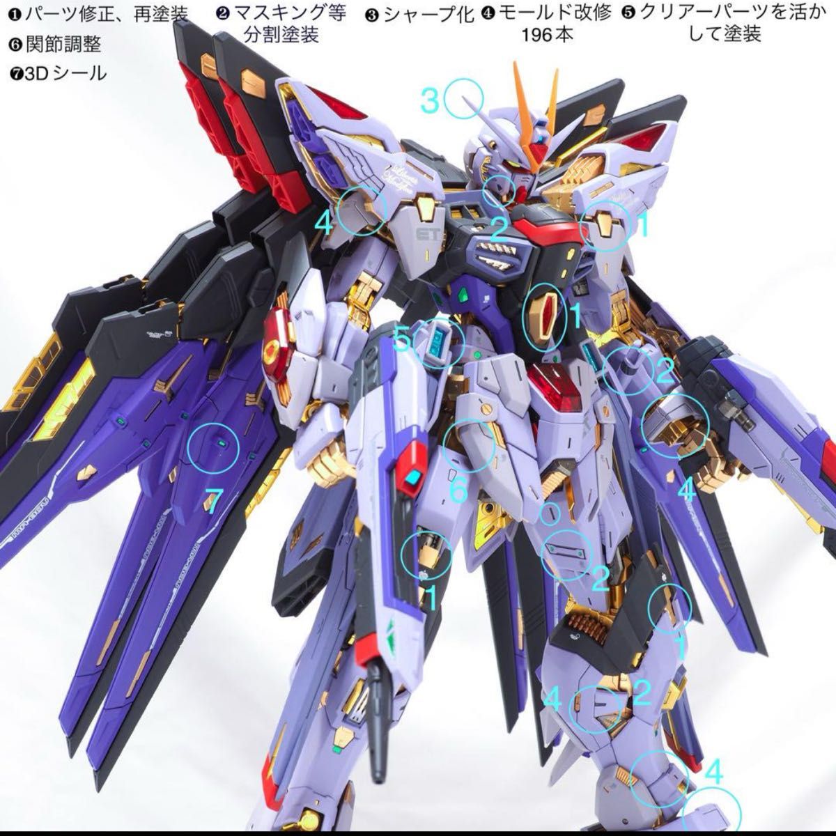 MGEX ストライクフリーダムガンダム カトキハジメ氏風塗装 改修 MGEX ストライクフリーダムガンダム カトキハジメ氏風塗装 改修