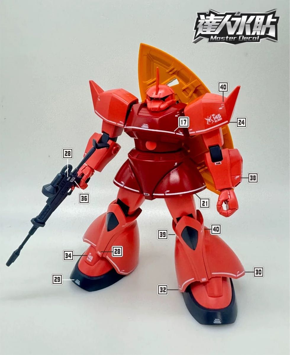 HG 1/144 シャア専用ゲルググ/量産型ゲルググ用水転写式デカール HG 1/144 シャア専用ゲルググ/量産型ゲルググ用水転写式デカール