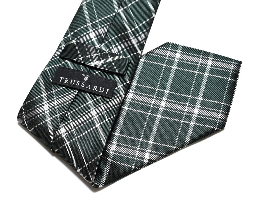 Yahoo!オークション - G804 トラサルディ ネクタイ チェック柄