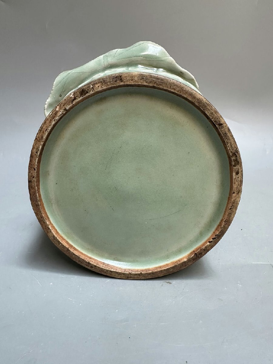 Yahoo!オークション - 観心・時代旧蔵 C247南宋時代 龍泉粉青釉筆立・...