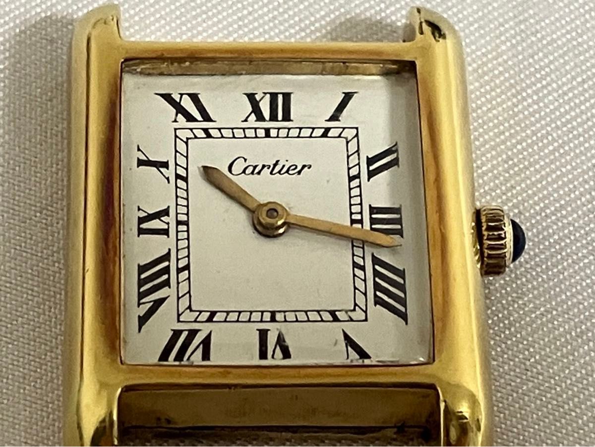 稼働 CARTIER カルティエ タンク スクエア 手巻き 腕時計 本体 稼働 CARTIER カルティエ タンク スクエア 手巻き 腕時計 本体