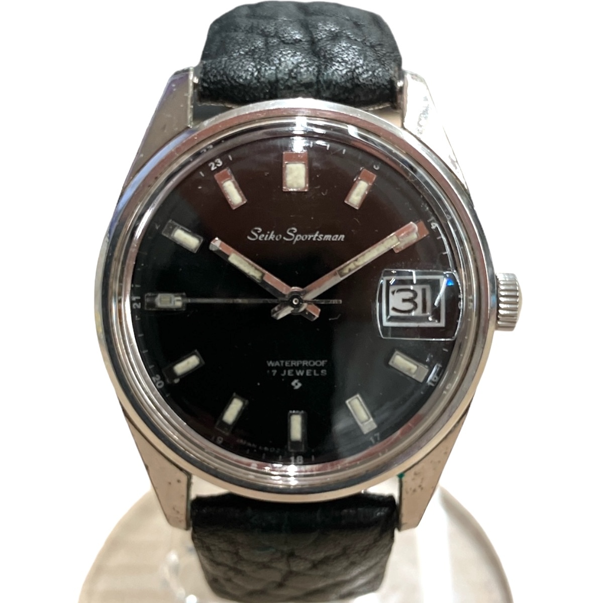 SEIKO セイコー Sportsman スポーツマン デイト 6602-9982 手巻き 17石 メンズ腕時計 ブラック文字盤 //G129113(その他)｜売買されたオークション情報 ...