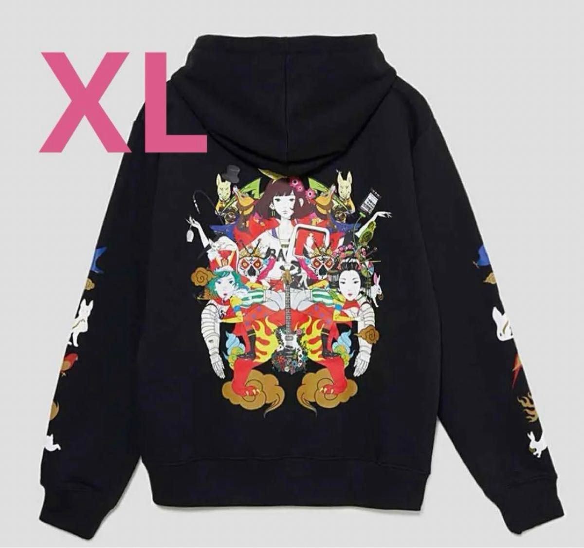 グラニフ 中村佑介 XL パーカー 黒 スウェット コート アジカン グラニフ 中村佑介 XL パーカー 黒 スウェット コート アジカン