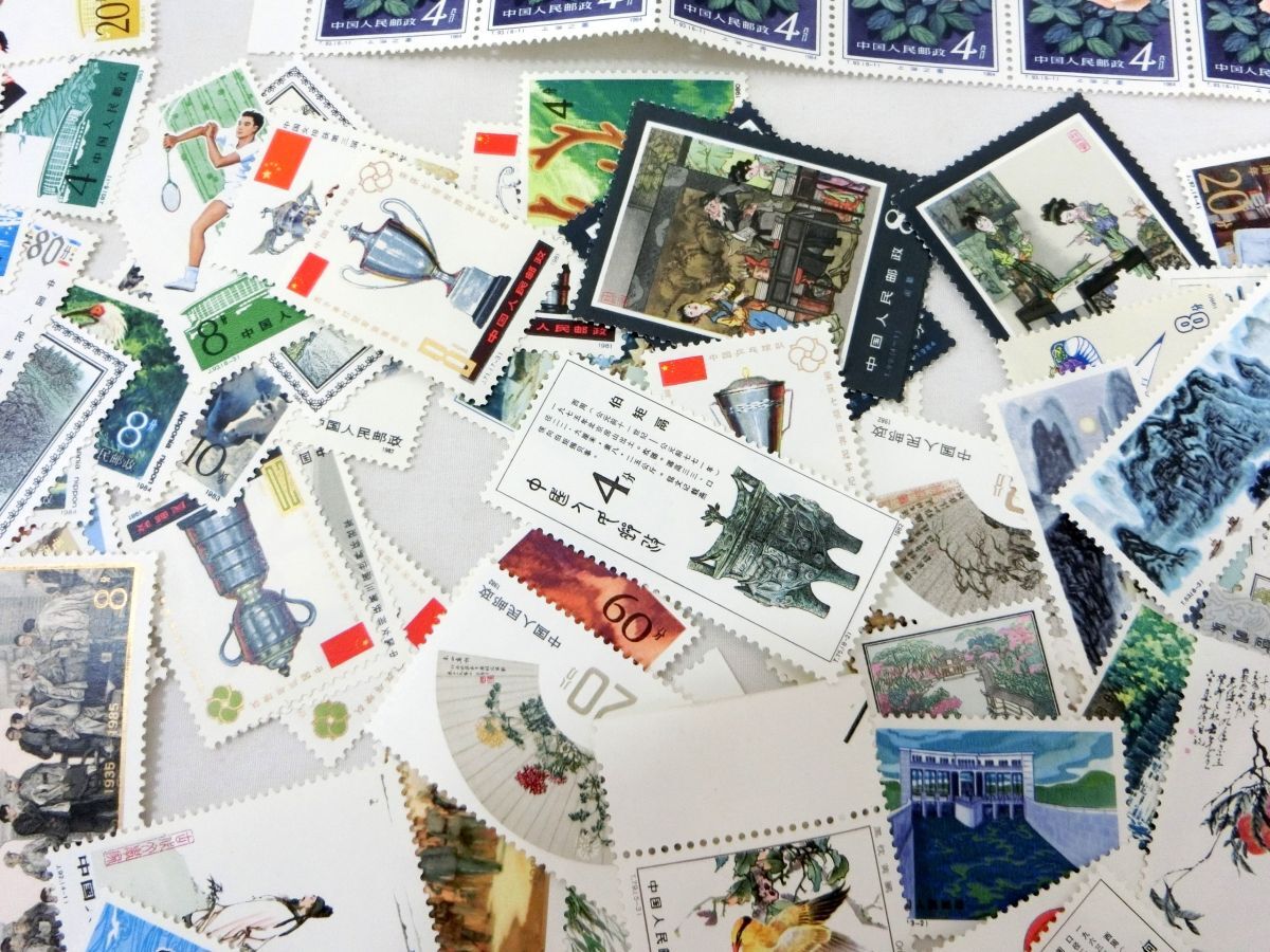 Yahoo!オークション - 1000円スタート 海外切手 まとめ 中国 革14 革12...