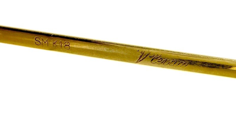 Yahoo!オークション - 1000円スタート 眼鏡 K18 18K SM K18 メーカー ...
