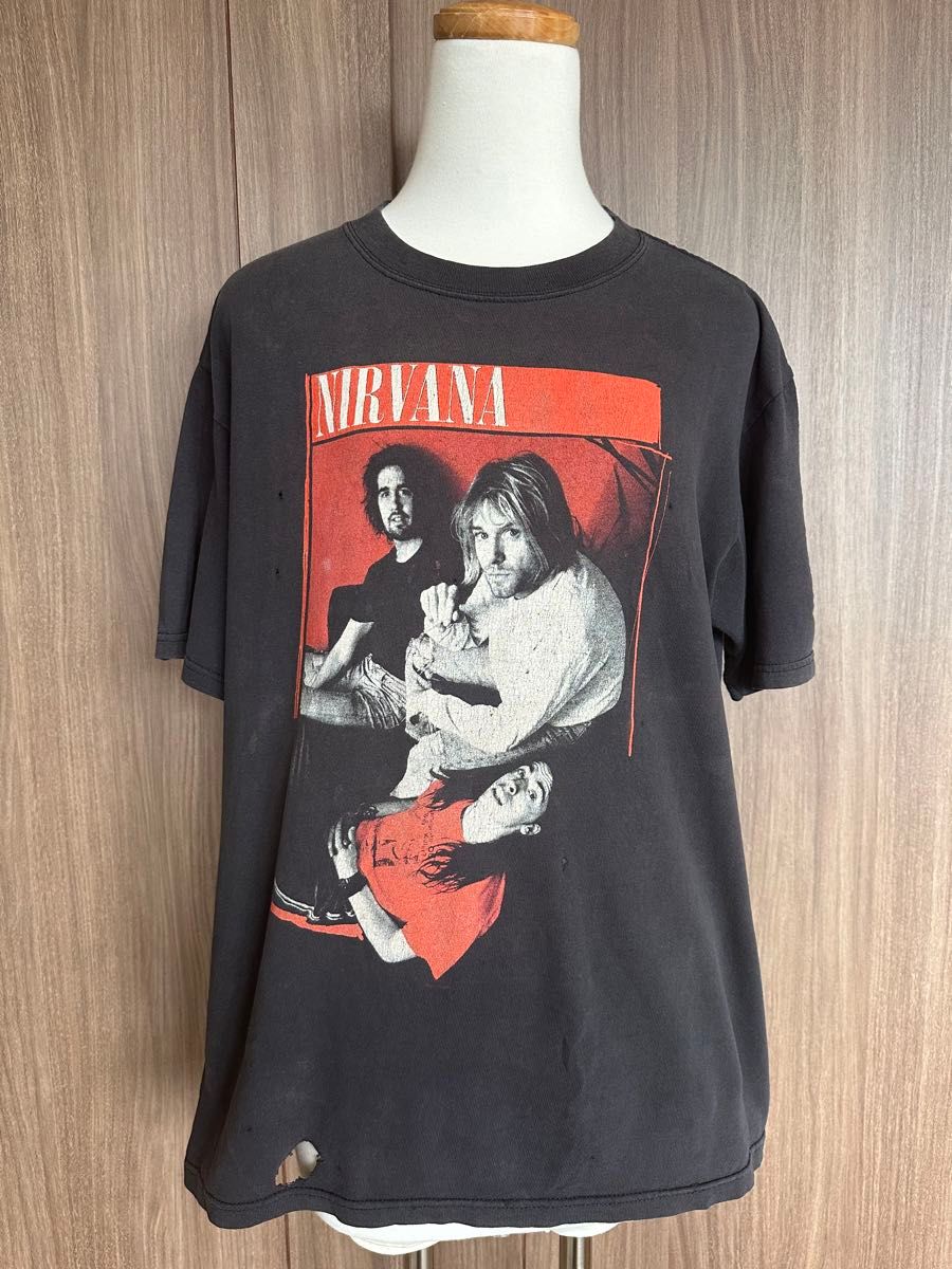 90S Nirvana ニルヴァーナ Anvil ブルータグ ヴィンテージ 古着 90S Nirvana ニルヴァーナ Anvil ブルータグ ヴィンテージ 古着