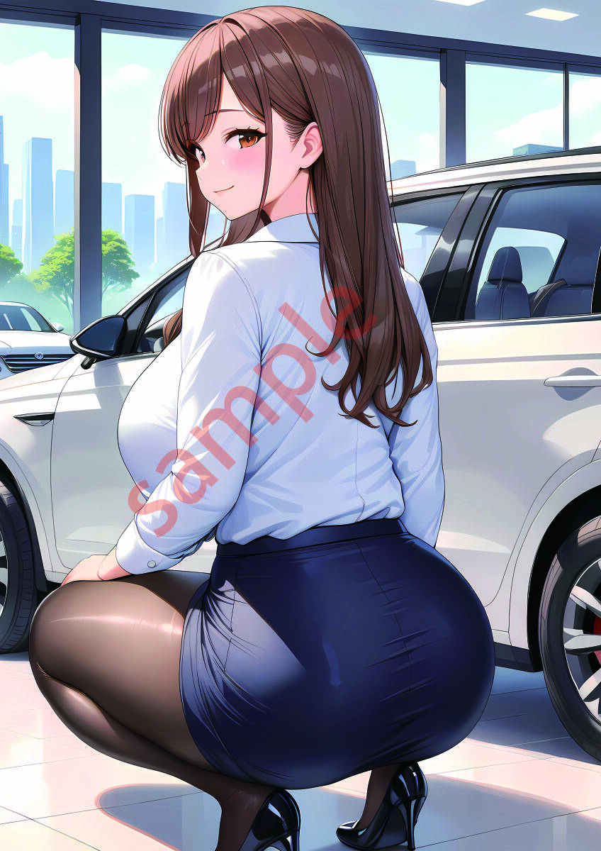 日本代購代標第一品牌【樂淘letao】－ポスター A4サイズ アニメ 同人 高品質 美少女 巨乳 むち尻ディーラーのお姉さん 318-53