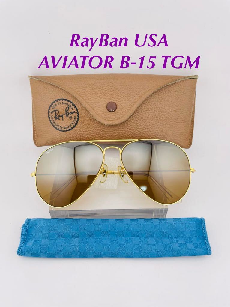 Yahoo!オークション - Qa03 レイバン AVIATOR B-15 TGM ドライビング ...