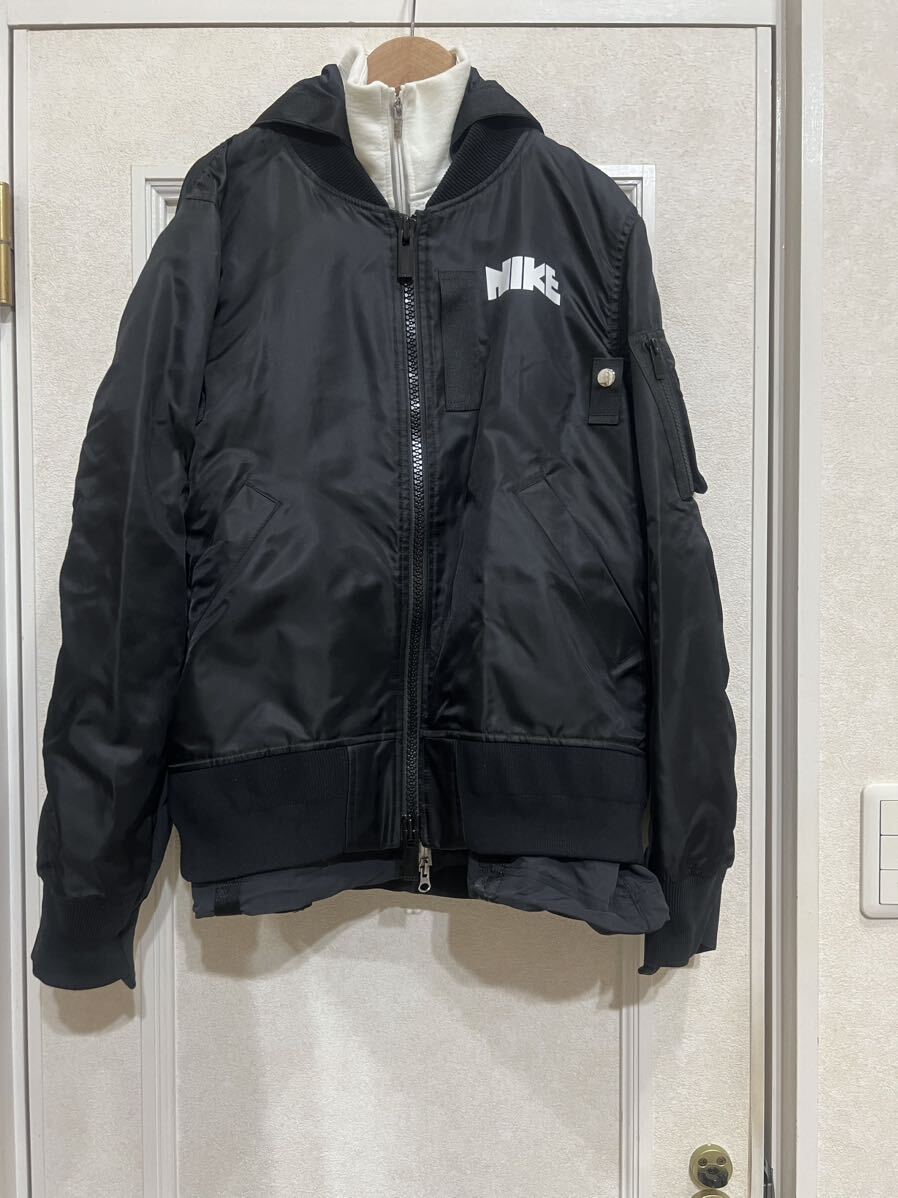 Yahoo!オークション - sacai×NIKE/MA-1ボンバードッキングジャケット