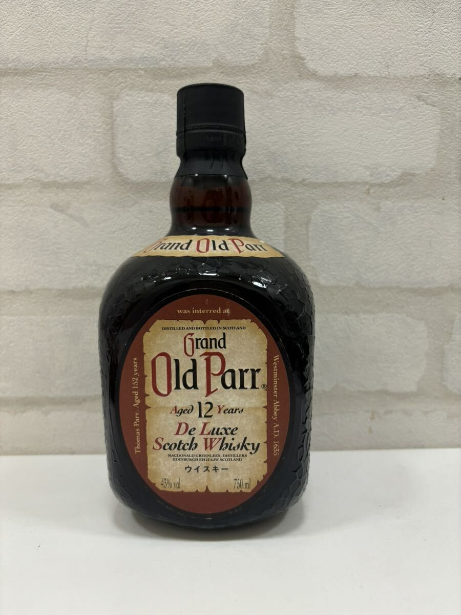 Yahoo!オークション - (d)未開栓 Grand Old Parr 12年 DeLuxe 43% 750m...