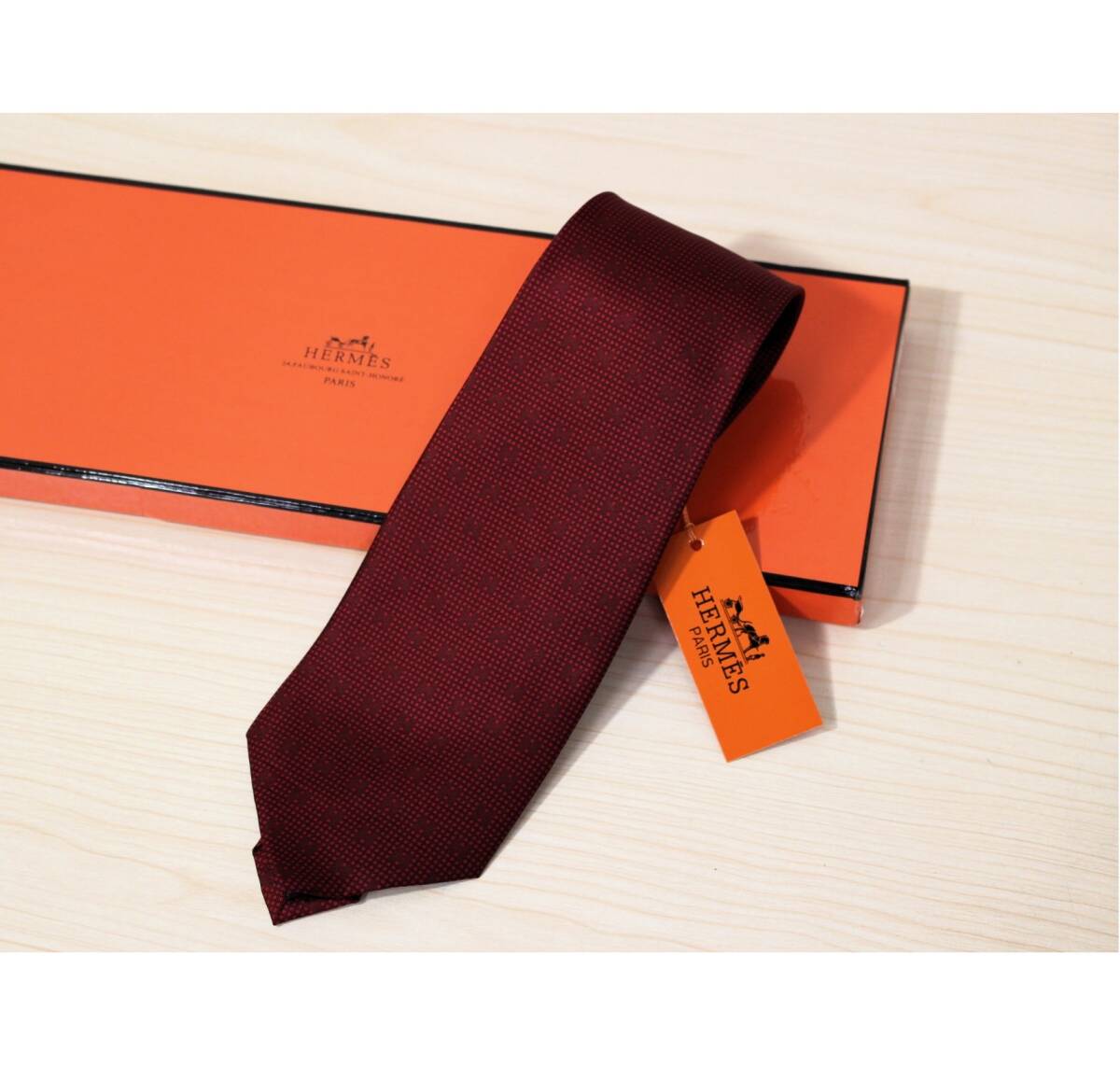 Yahoo!オークション - 未使用品 Herms/エルメス ネクタイ H柄/Hロゴ 79...