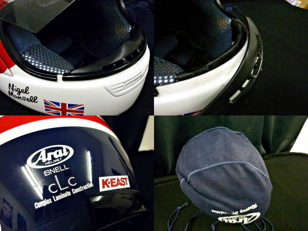 Yahoo!オークション - Arai SNELL CLC Nigel Mansell アライ/フルフェ...