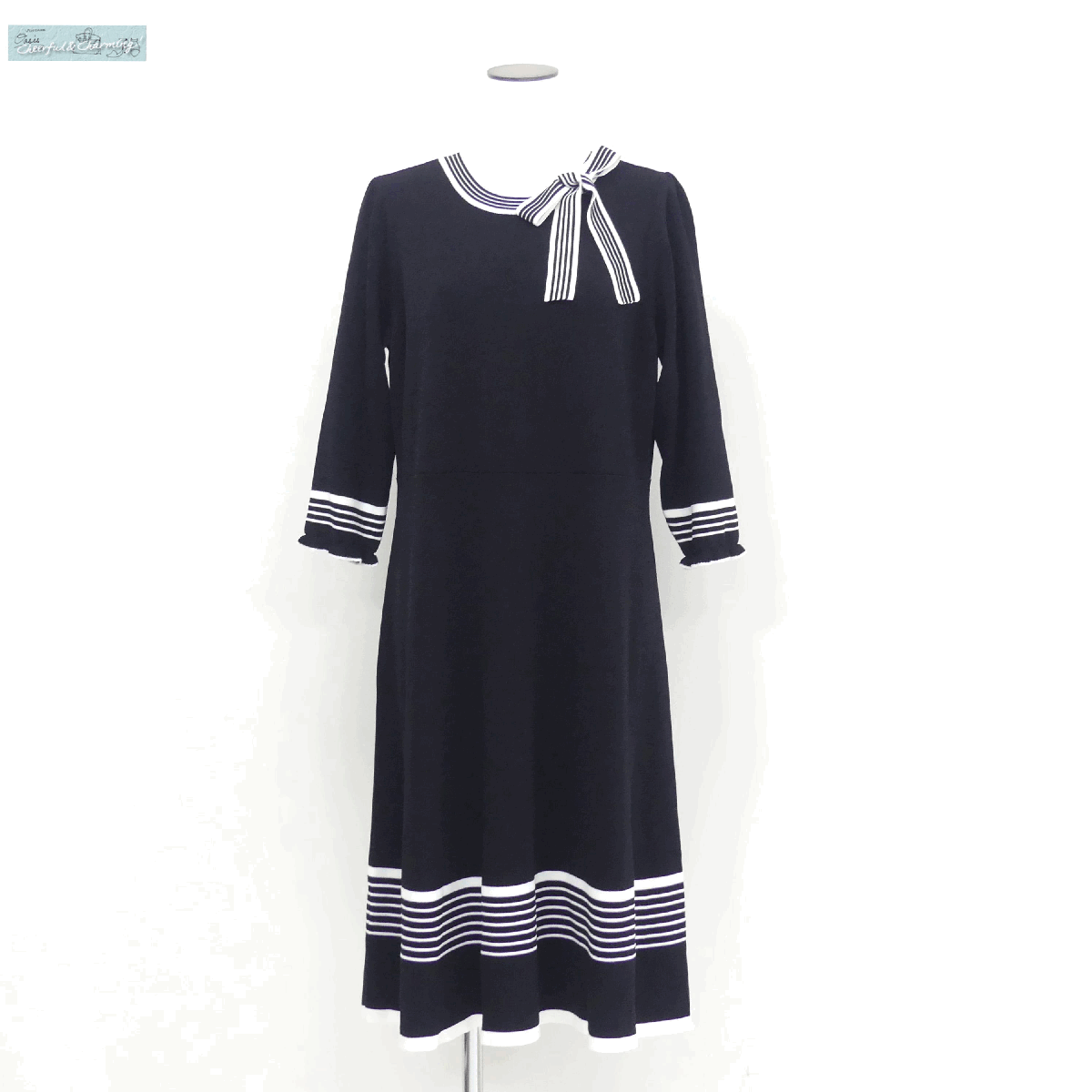 Yahoo!オークション - 未使用 TO BE CHIC レーヨンナイロンボーダーワ...