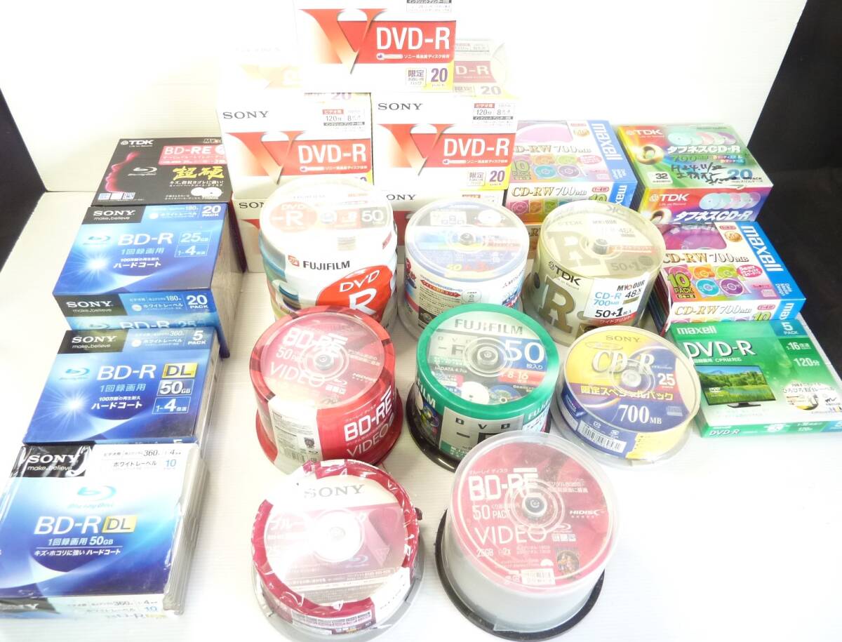 Yahoo!オークション - SONY ソニー BD-R DVD-R CD-R CD-RW Maxell FUJI...