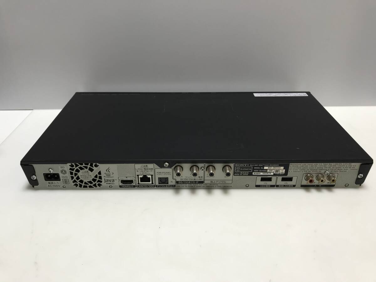 Yahoo!オークション - SONY BDレコーダー BDZ-EW2000 ジャンクRT-4618