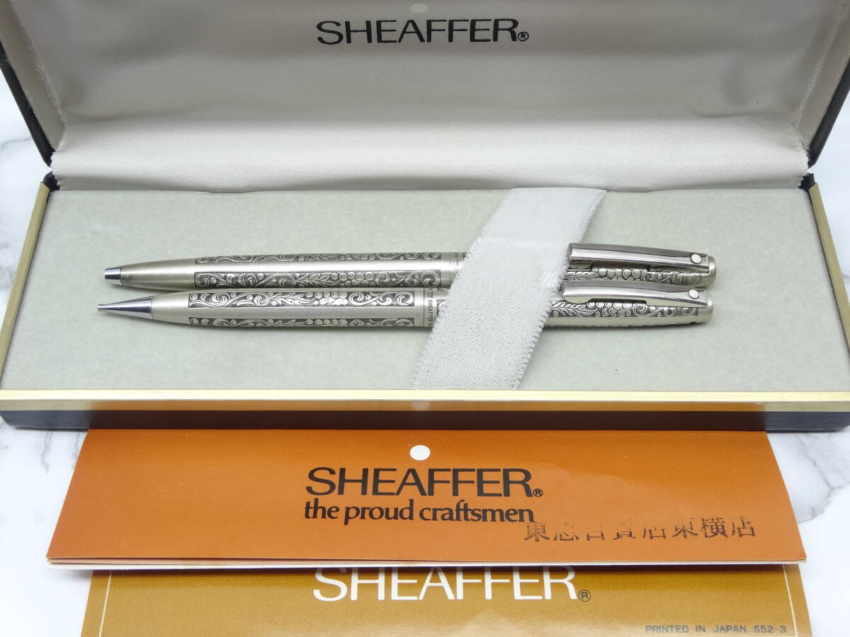 Yahoo!オークション - 新品同様 SHEAFFER STERLING SILVER ペンシル＆...