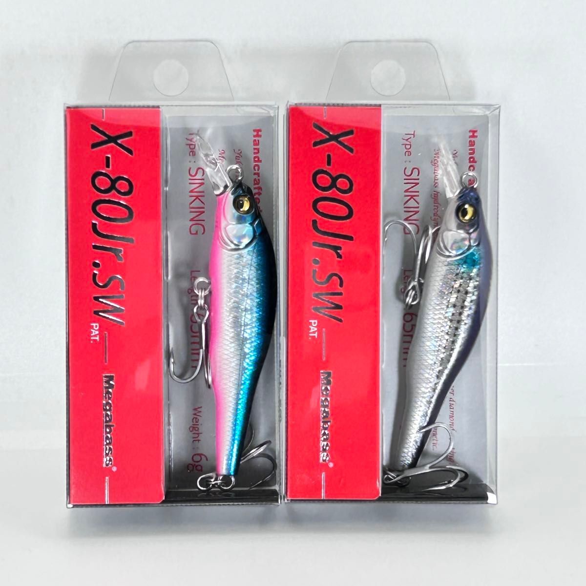 メガバス X-80Jr SW 2個セット GG BORA & GG BLUE PINK X80 ジュニア MEGABASS ハチマル シーバス サーフ(ミノー)｜売買されたオークション情報 ...
