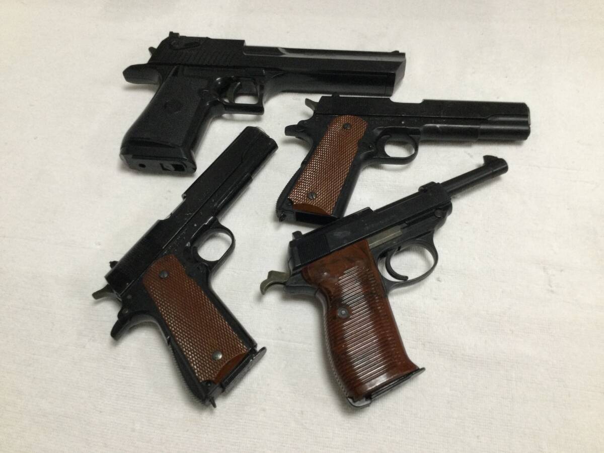 ジャンク品 マルイ ワルサー P38 ac42 ＆ マルイ M1911A1 ＆ DESERT EAGLE 44 MAGNUM PISTOL ISRAEL MILITARY などまとめて4点 ...