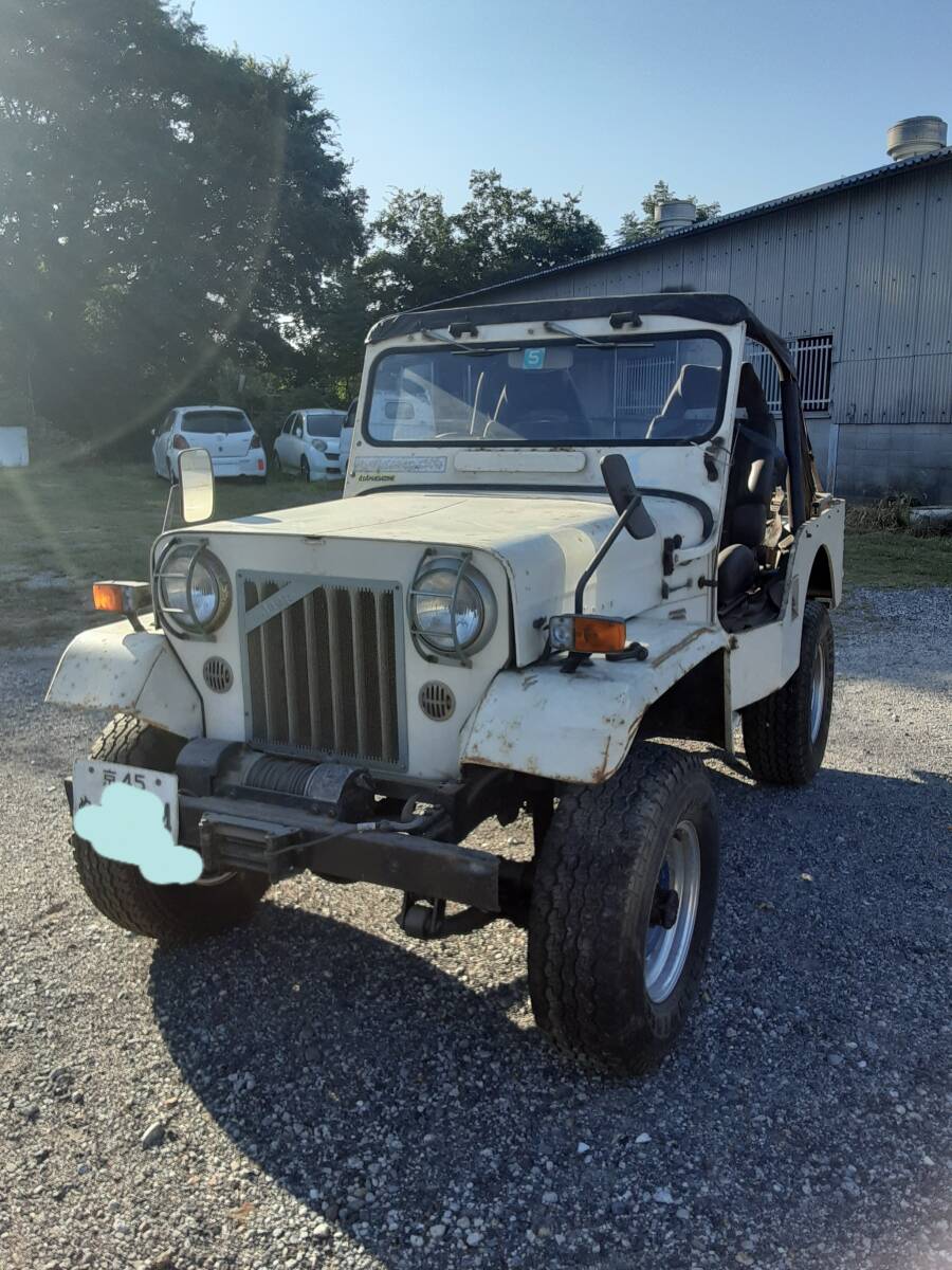 Yahoo!オークション - 希少 三菱ジープ J-J58 2人乗り 2000cc ガソリ...