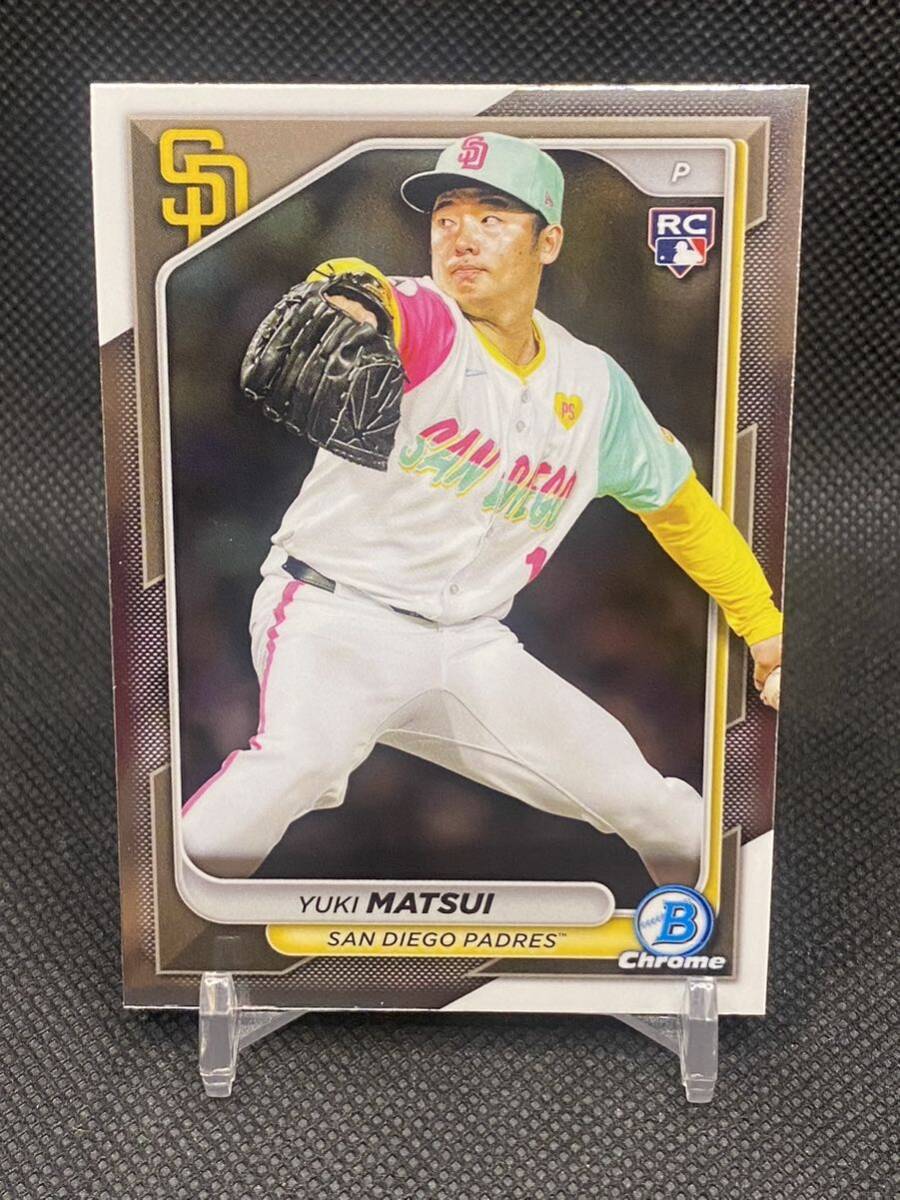Yahoo!オークション - 2024 Topps bowman Chrome Yuki Matsui 松井裕樹...