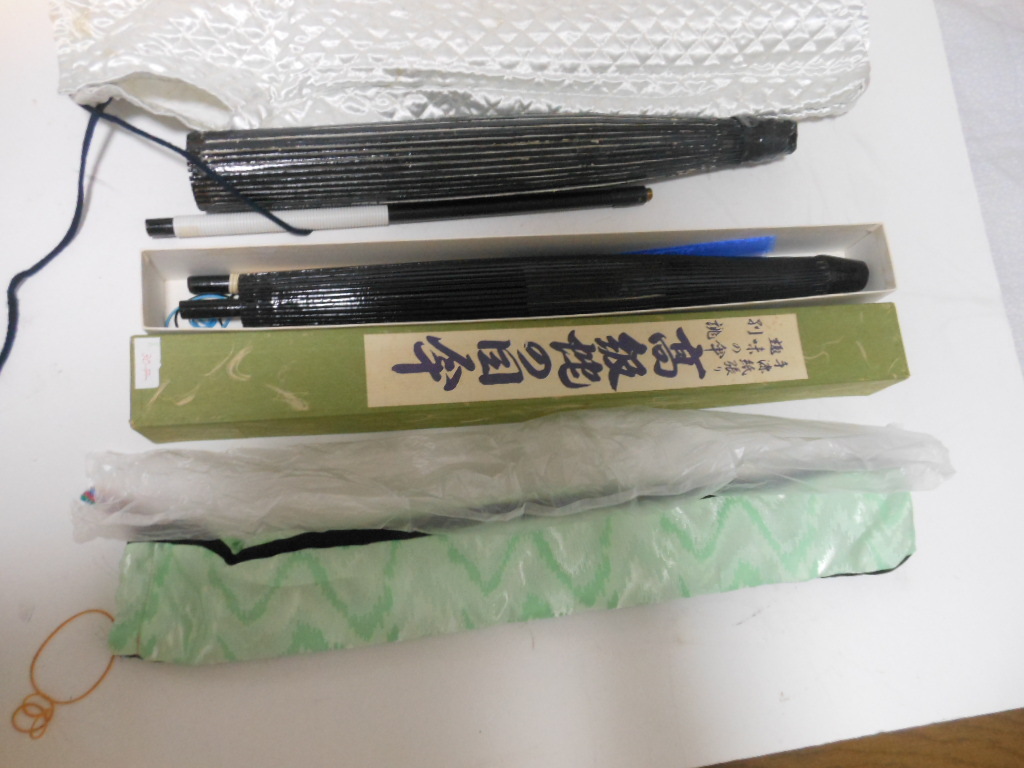 Yahoo!オークション - 日本舞踊の傘 使用多く傷み多いです・白と紫・...