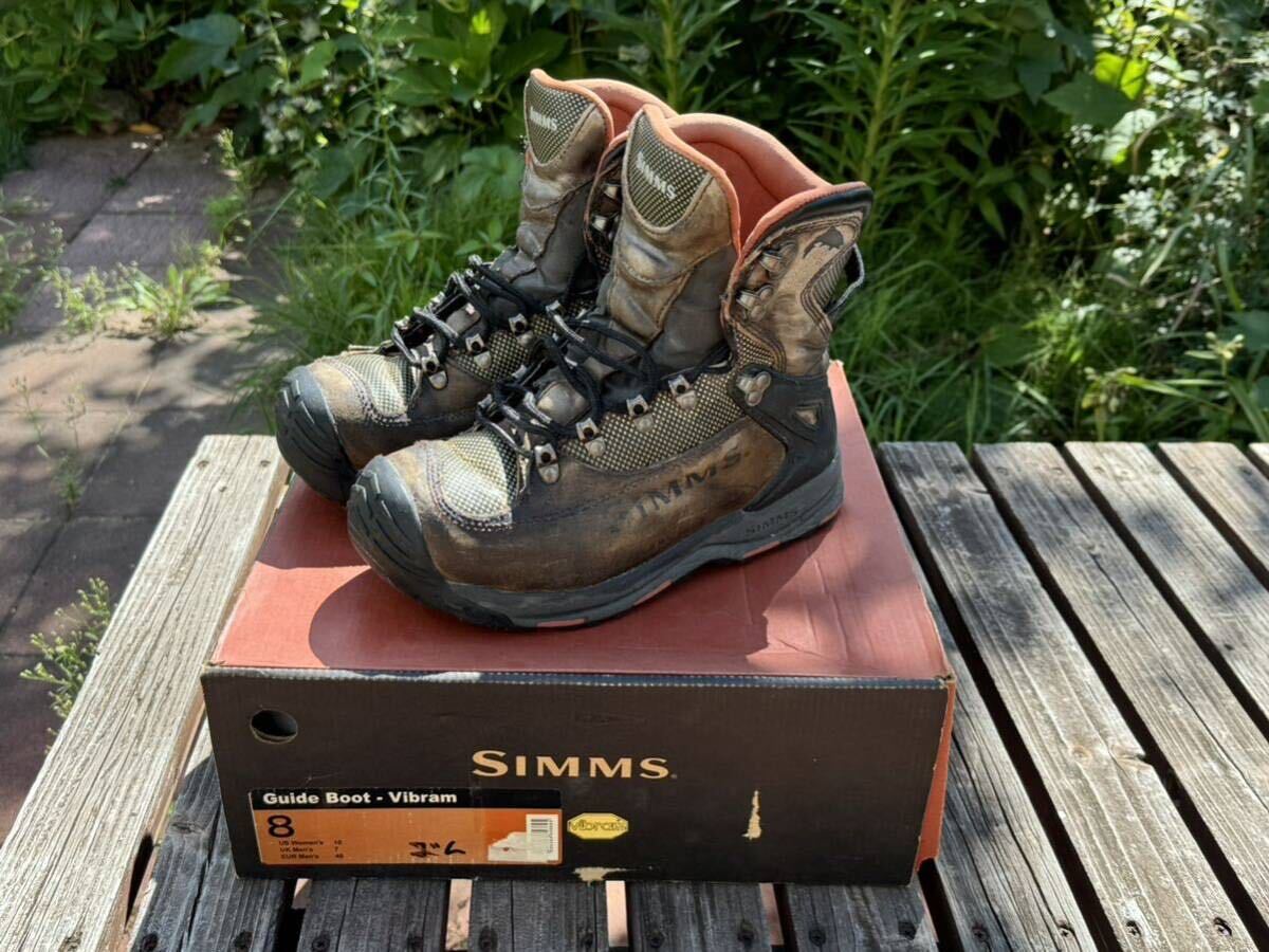 Yahoo!オークション - シムス G3 ガイドブーツ US8 Simms g3 guide boo...