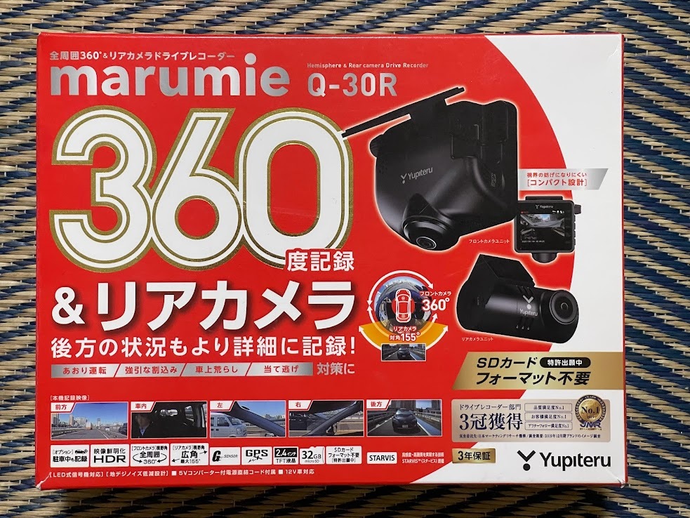 Yahoo!オークション - Q-30R（全周囲360°＆リアカメラドライブレコー...