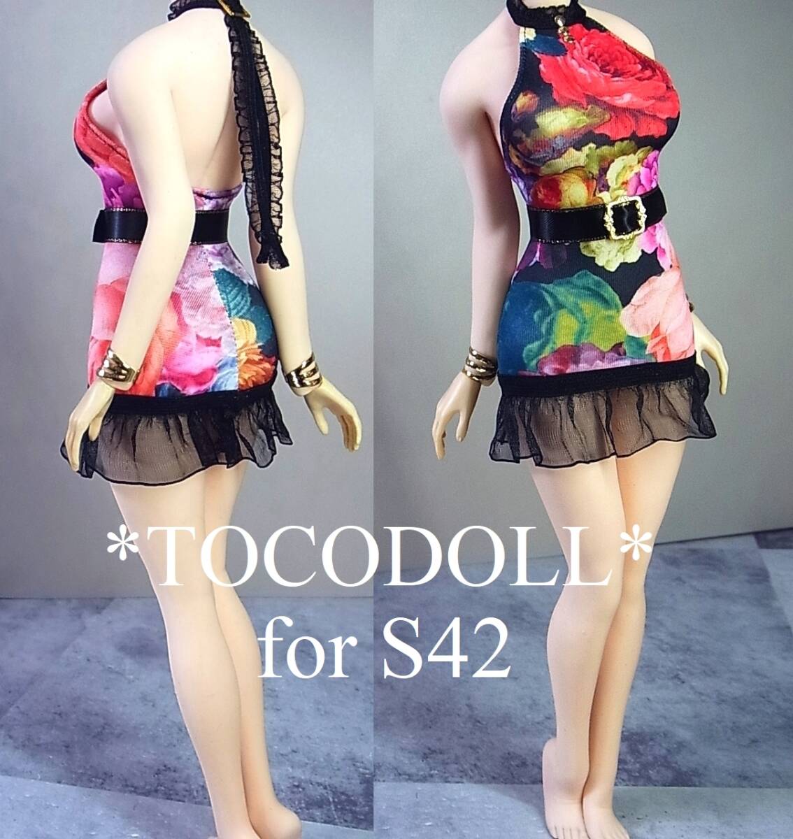 Yahoo!オークション - toco Phicen/TBLeague用 S42 ホルターフリル バ...