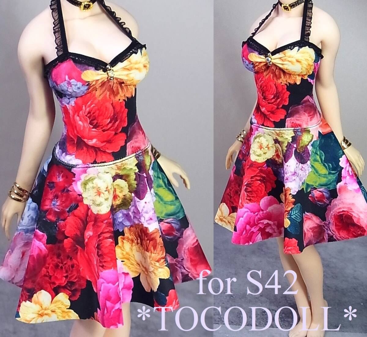 Yahoo!オークション - toco Phicen/TBLeague用 S42 ホルターフリル ベ...