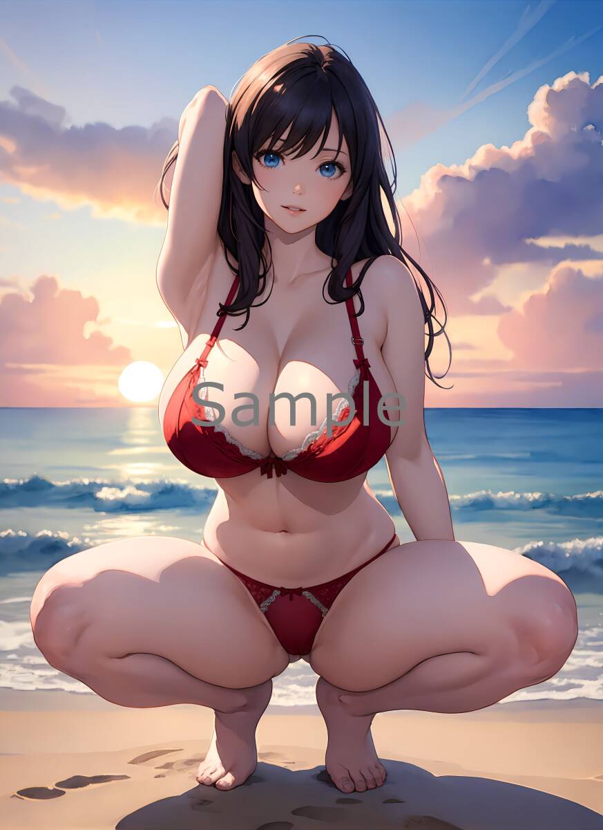 Yahoo!オークション - h0302 全て一点物 【A4サイズ 美女ポスター】最...