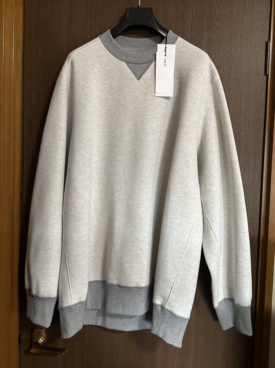 4新品 sacai メンズ 切り替え スポンジ スウェット シャツ 4新品 sacai メンズ 切り替え スポンジ スウェット シャツ
