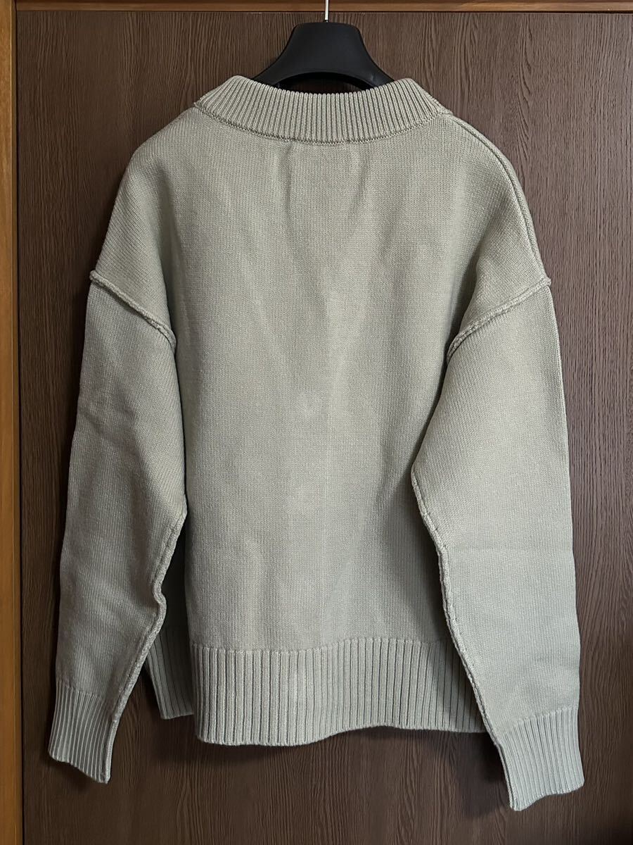 S新品 AMI Paris ビッグ グラフィック ロゴ ウール ニット S新品 AMI Paris ビッグ グラフィック ロゴ ウール ニット