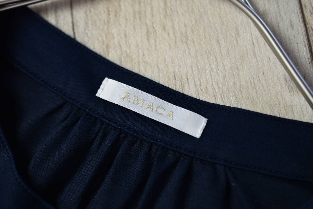 Yahoo!オークション - AMACA アマカ ドロップショルダージャージオーバ...