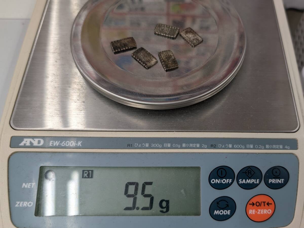 Yahoo!オークション - 古銭 一朱銀 5枚まとめて 各々約1.9g総重量9.5...