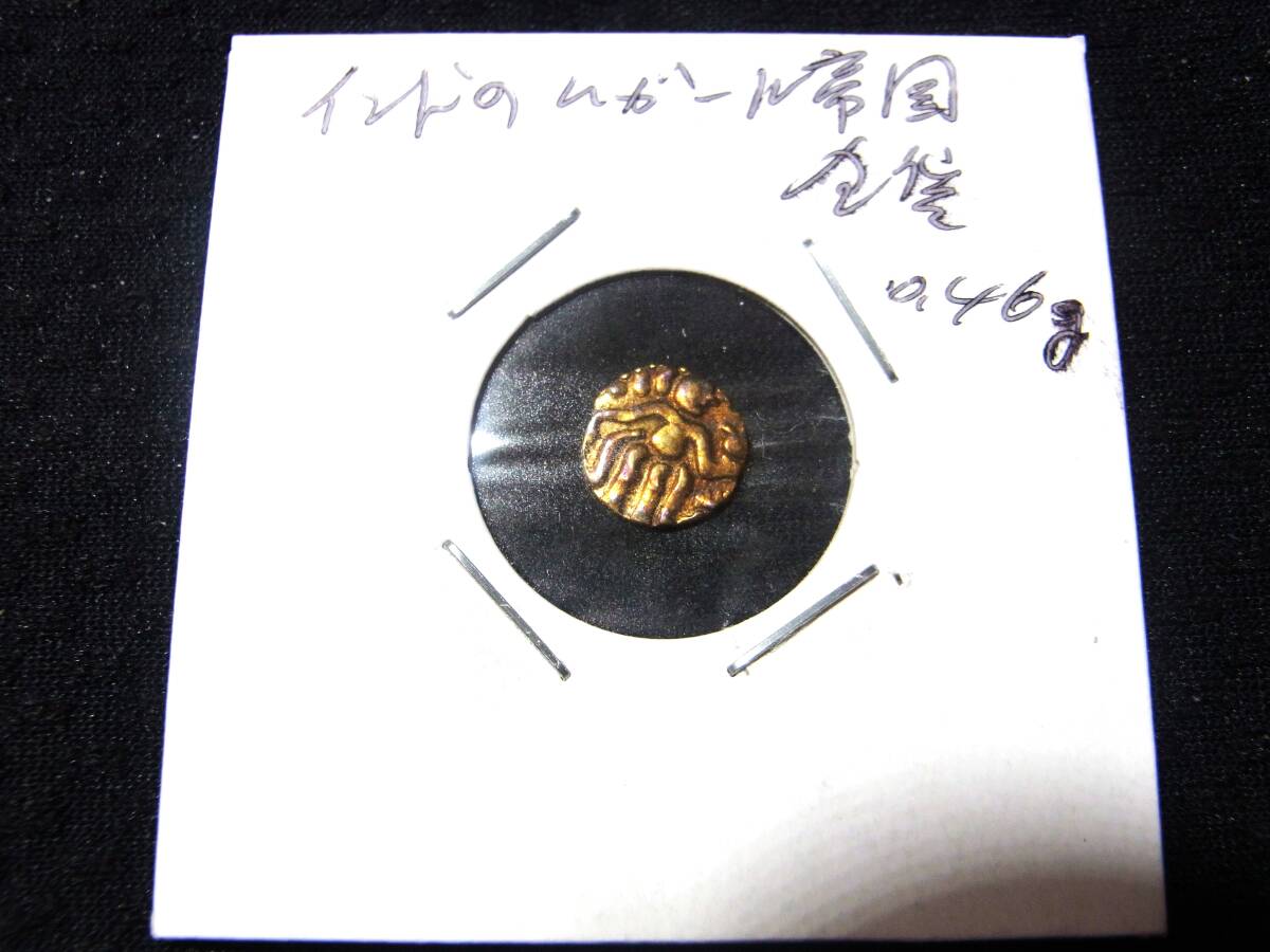 Yahoo!オークション - 7/インドのムガル帝国の金貨/詳細不明/0.46g/10...