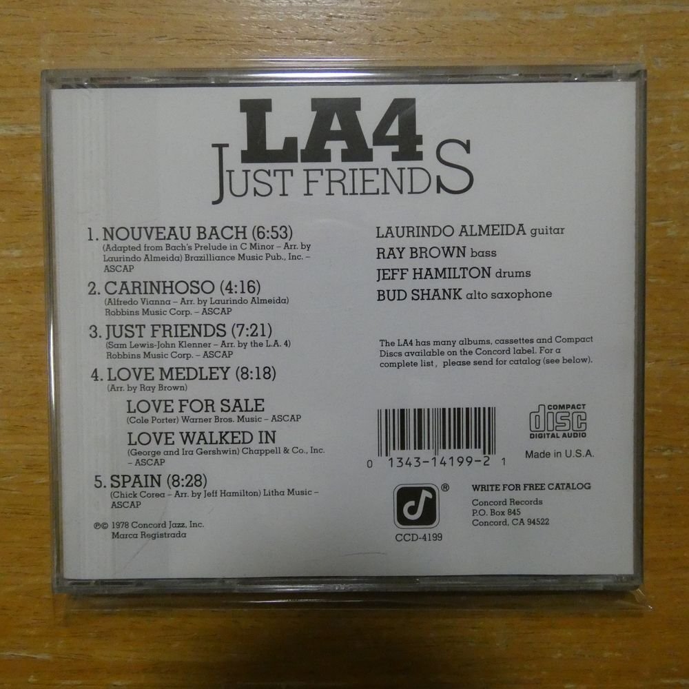 Yahoo!オークション - 013431419921 【CD】LA4 / JUST FRIENDS CCD-419...