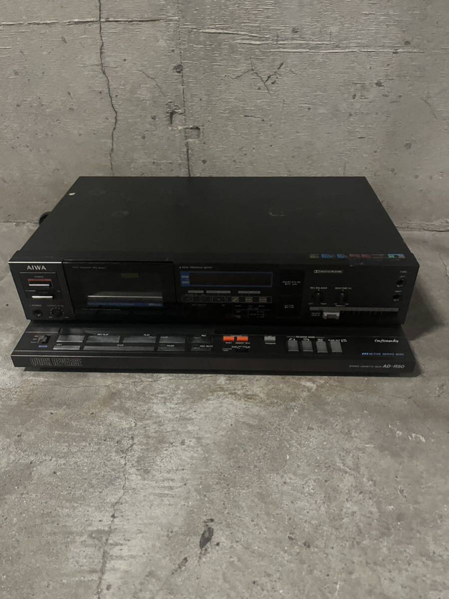 Yahoo!オークション - AIWA アイワ AD-R50 craftmanship カセットデッ...