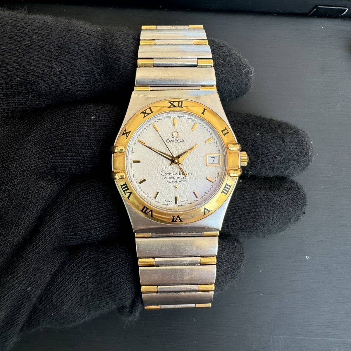 09ysR 稼動品 OMEGA オメガ Constellation コンステレーション 1551/861 SS K18 YG デイト 自動巻き コンビ 白文字盤(コンステレーション)｜売買され ...