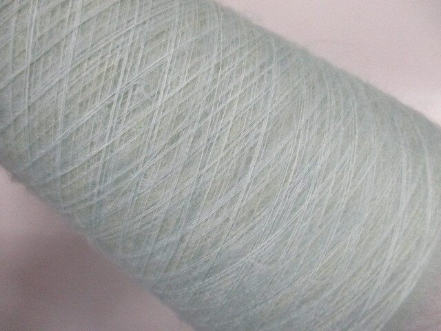 Yahoo!オークション - 福福 1/13番手 メランジ染モヘア ミント380g x4