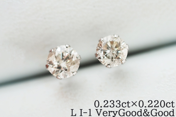 Yahoo!オークション - テリ Pt900 ダイヤモンド 各0.23ct＆0.22ctピア...