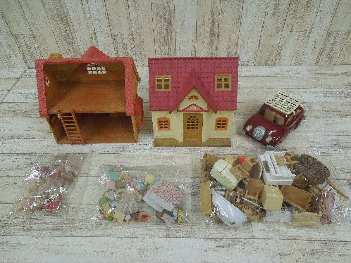 Yahoo!オークション - 062C シルバニアファミリー ハウス 小物 他 まと...