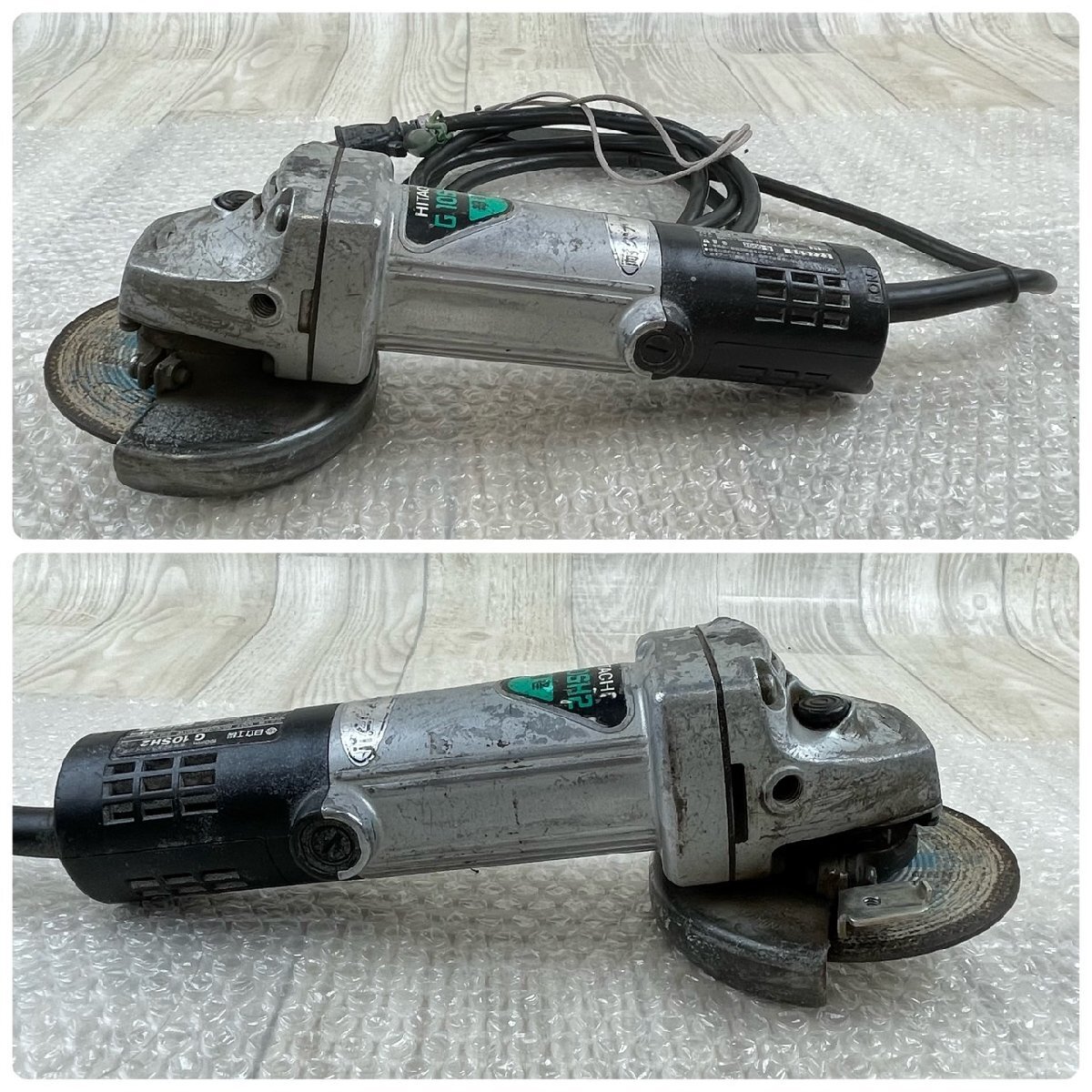 Yahoo!オークション - USED 日立工機 電気ディスクグラインダー G10SH2...